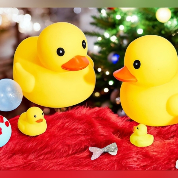 Deekin | Toys | Rubber Duck 7 Jumbo Squeaky Yellow Ducks Bath Pool ...